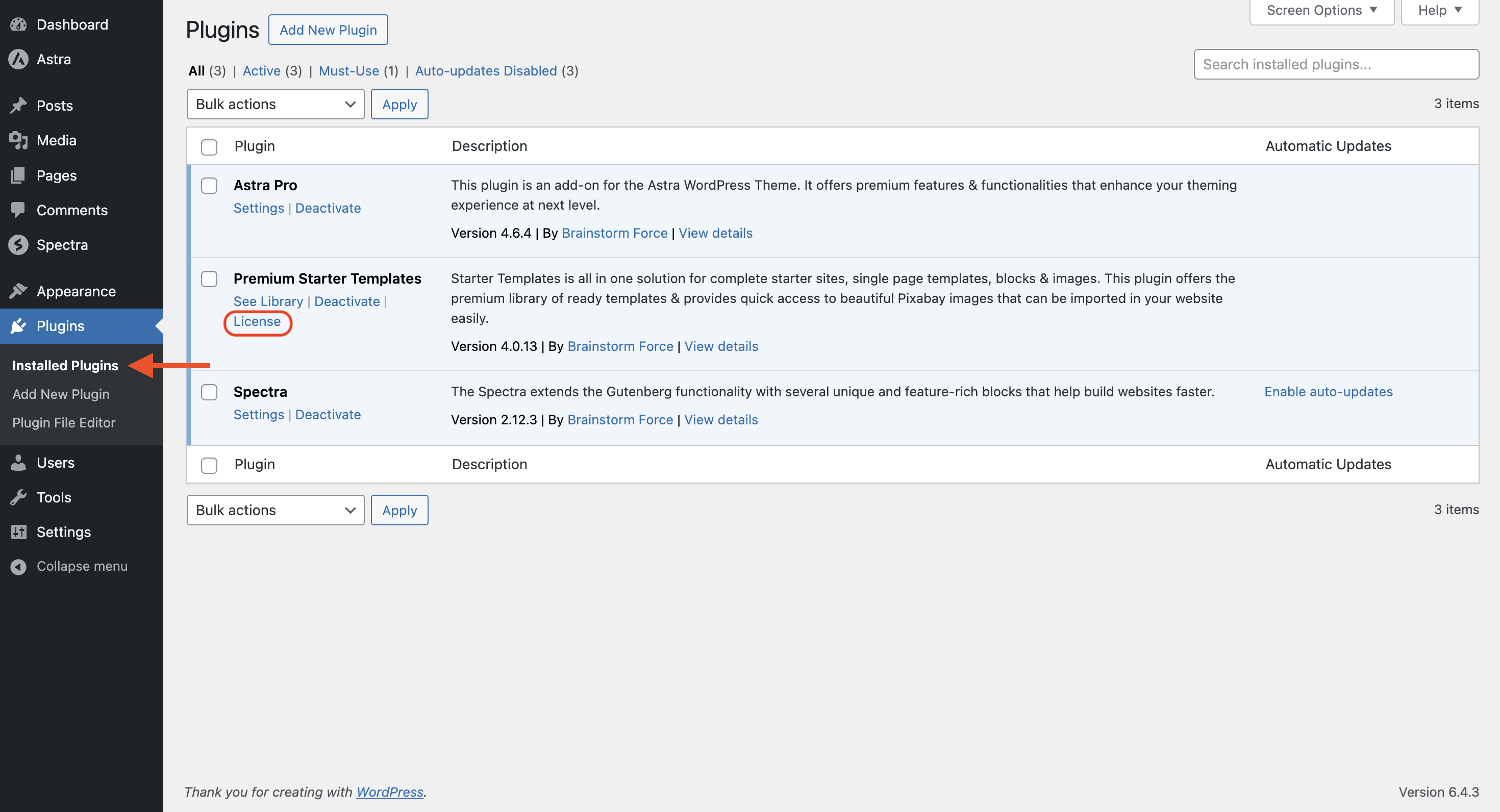 Premium Starter Templates - Install and Activate License - Starter ...