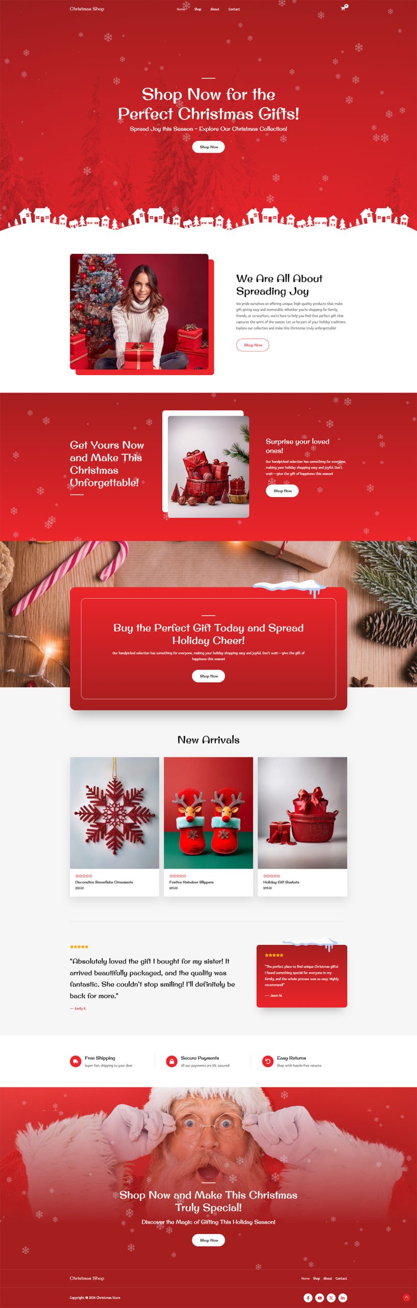 Christmas Store - Starter Templates