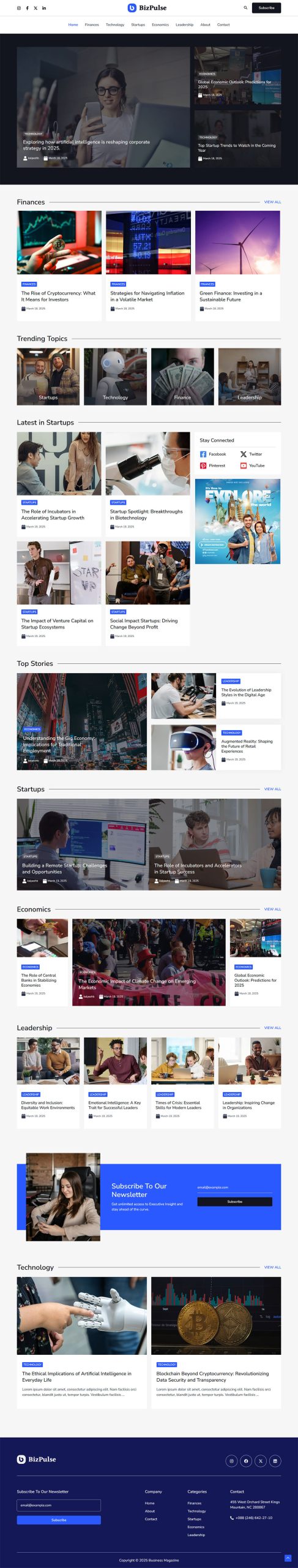 Business Magazine - Starter Templates