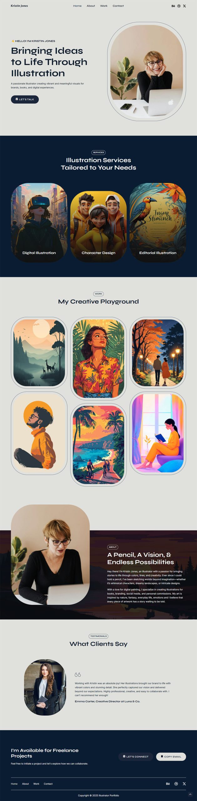 Illustrator Portfolio - Starter Templates